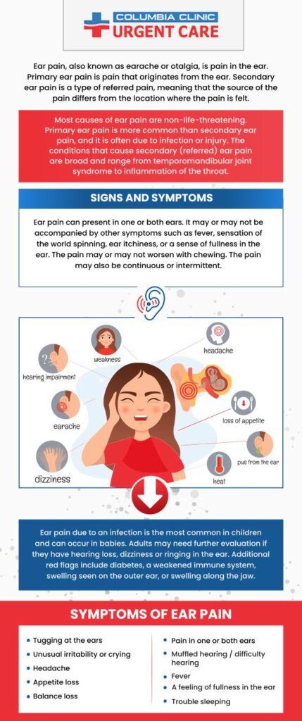 Ear Pain Treatment Specialist Near Me | Columbia Primary Care